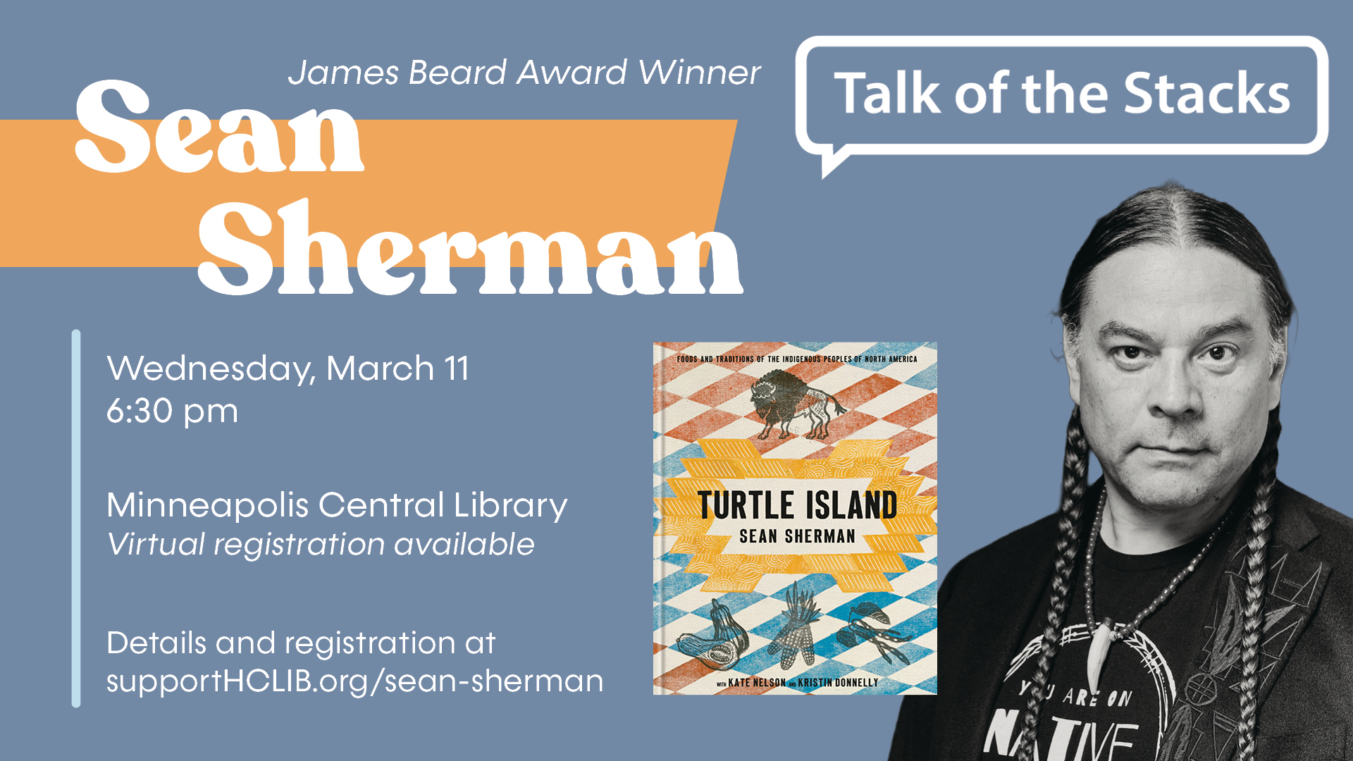 Sean Sherman | Friends of the Hennepin County Library