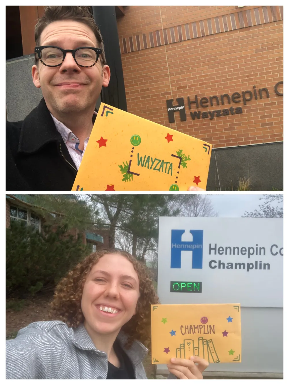 Hundreds of messages of library love and appreciation were received ...