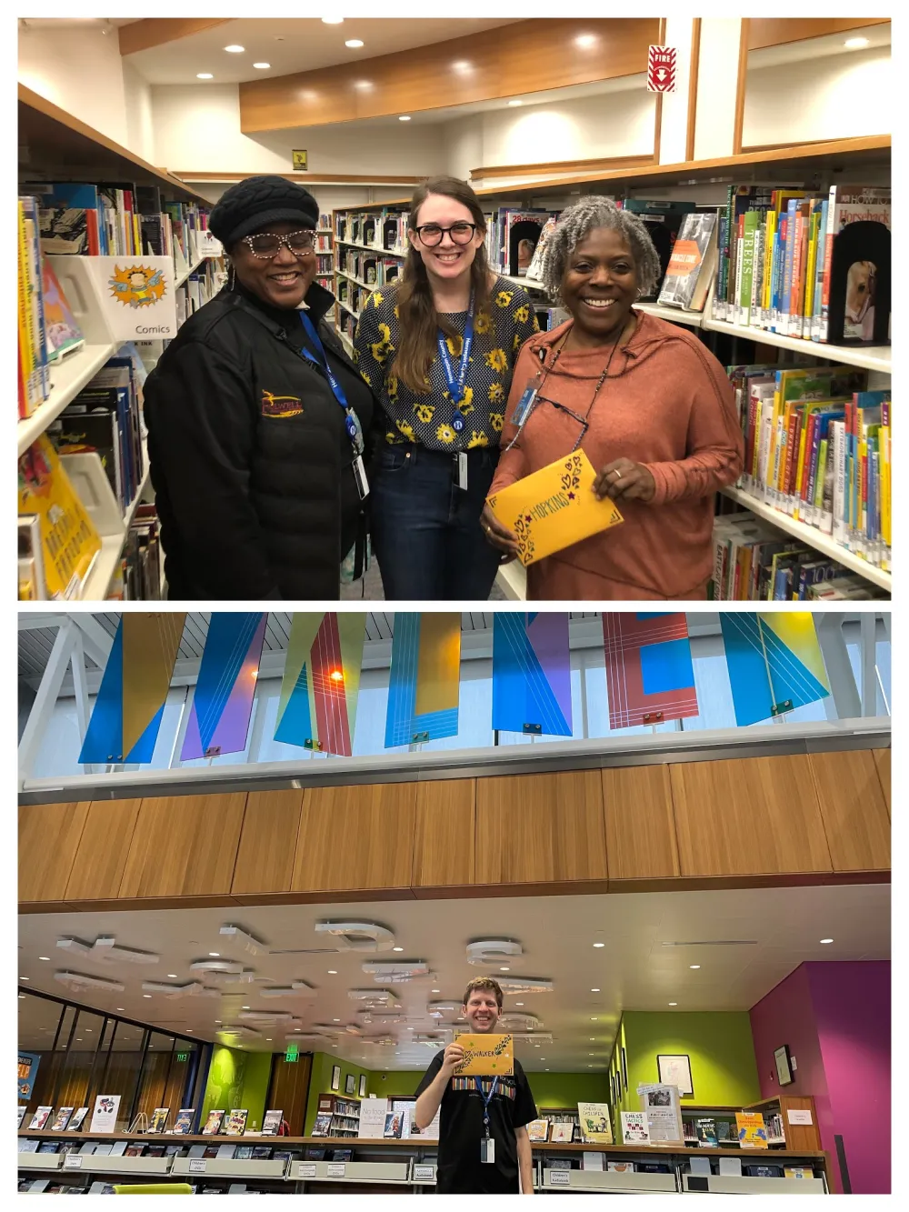 Hundreds of messages of library love and appreciation were received ...